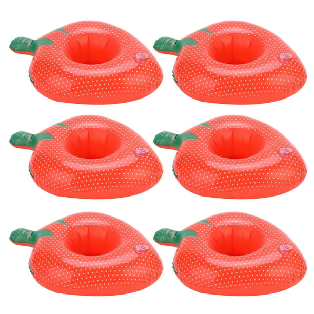 Strawberry Cup Floats,10Pcs Strawberry Shaped Inflatable Inflatable ...