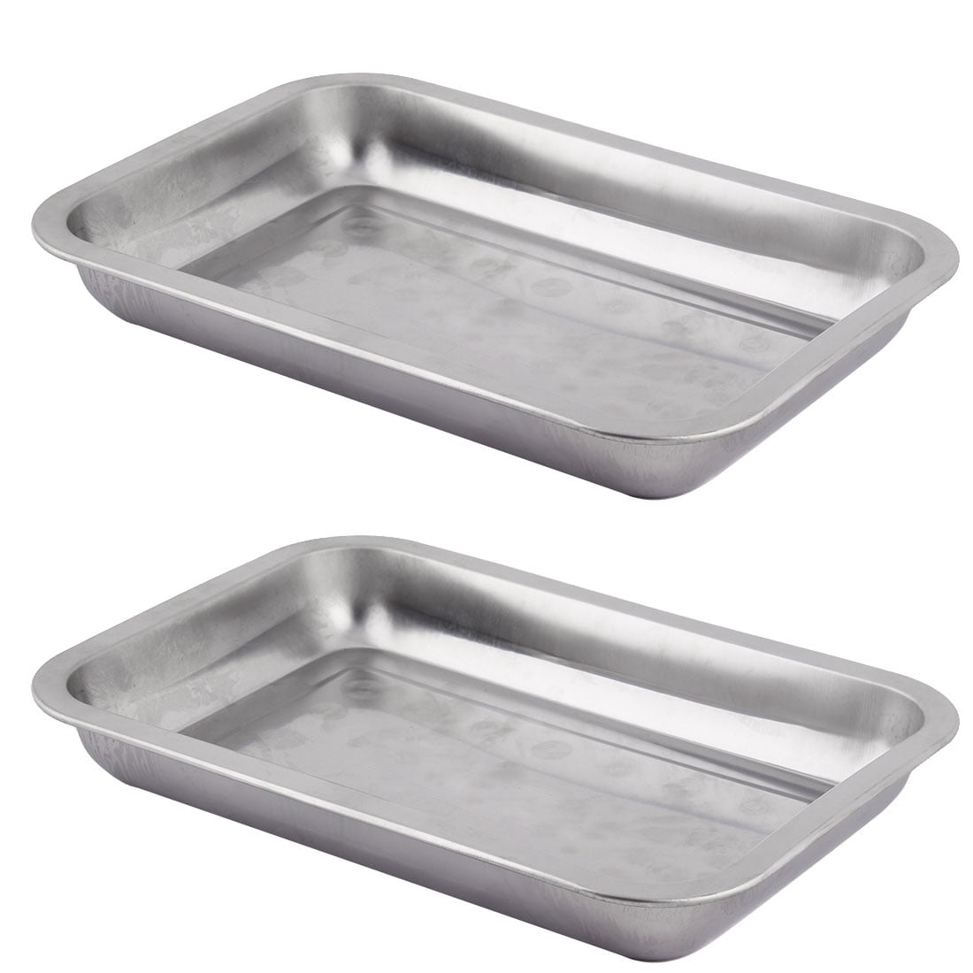 Restaurant Stainless Steel Rectangle Shaped Dinner Food Court Serving