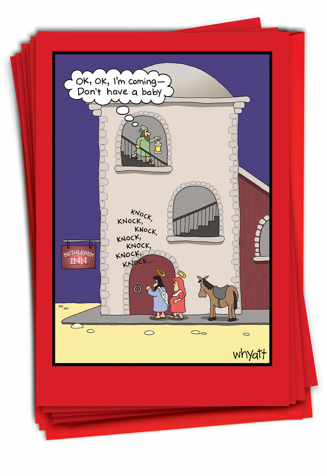 12 Funny Merry Christmas Cards Pack (1 Design, 12 Cards) - Doesnt Fit ...