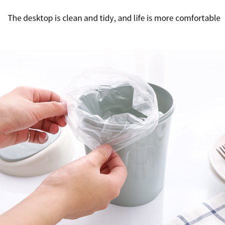 Trash Can Mini Flip Lid Garbage Bin Desktop Bedside Can Desktop Garbage ...
