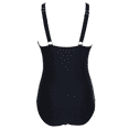 Beranmey Floral Print High Waisted One Piece Swimsuit With Mesh Tummy