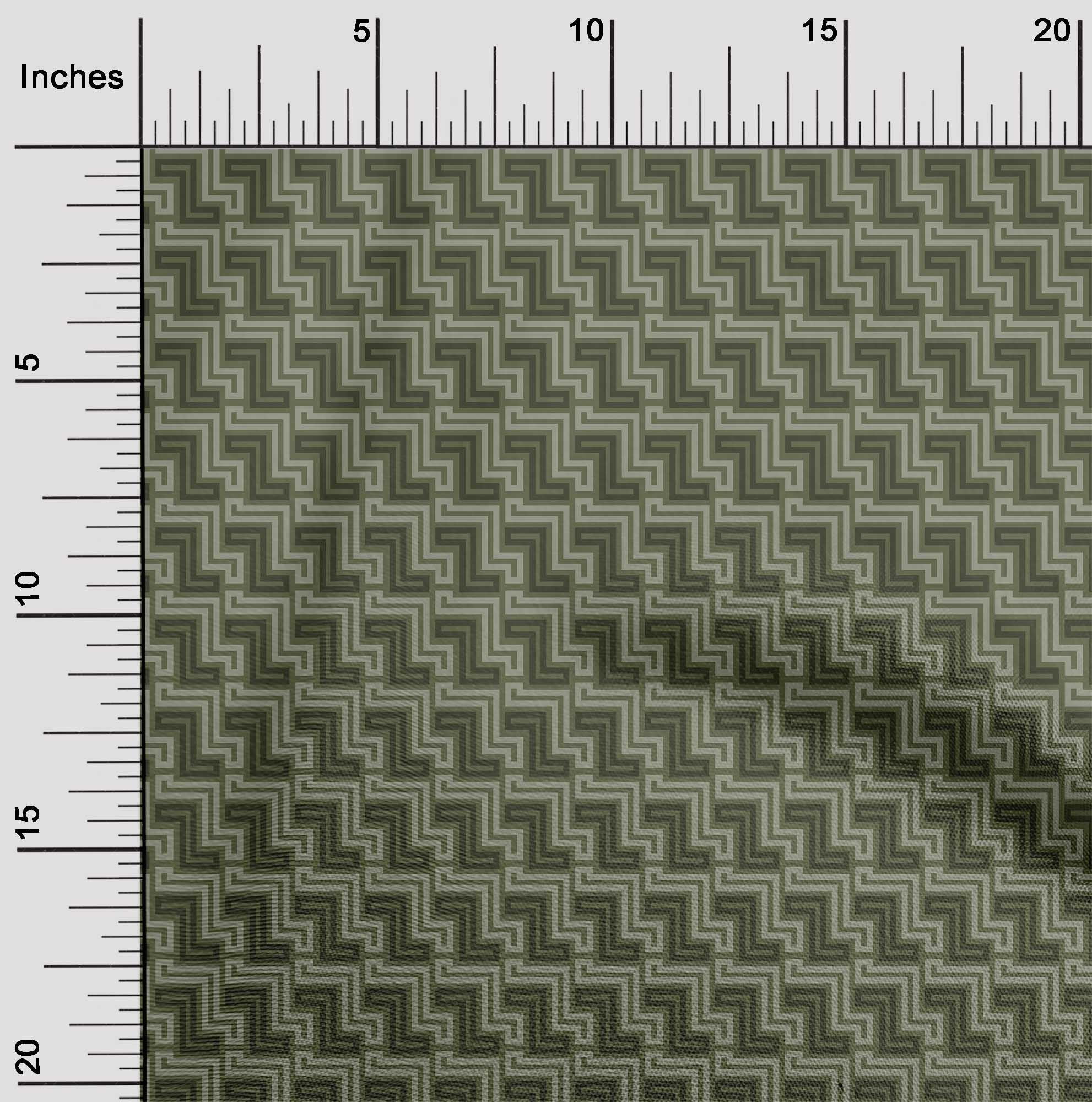 oneOone Cotton Poplin Fabric Greek Key Geometric Print Fabric By Yard ...