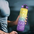 1 Liter Water Bottle Motivational Sport Water Bottle Leakproof Drinking ...