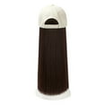 AWZXDE Women's Straight Wig and Baseball Cap Combo with Tape Adjustable ...