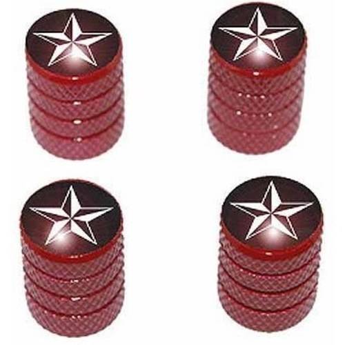 Nautical Star Black Tire Rim Wheel Aluminum Valve Stem Caps, Multiple ...