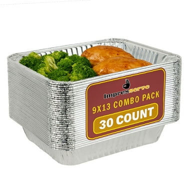 dxynlzq 9x13 Disposable Aluminum Foil Pans with Clear Lids (10 Pack ...