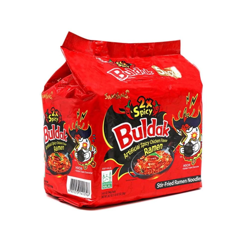 Buldak Artifical Spicy Chicken Flavour Ramen Noodles 700g - Walmart.com