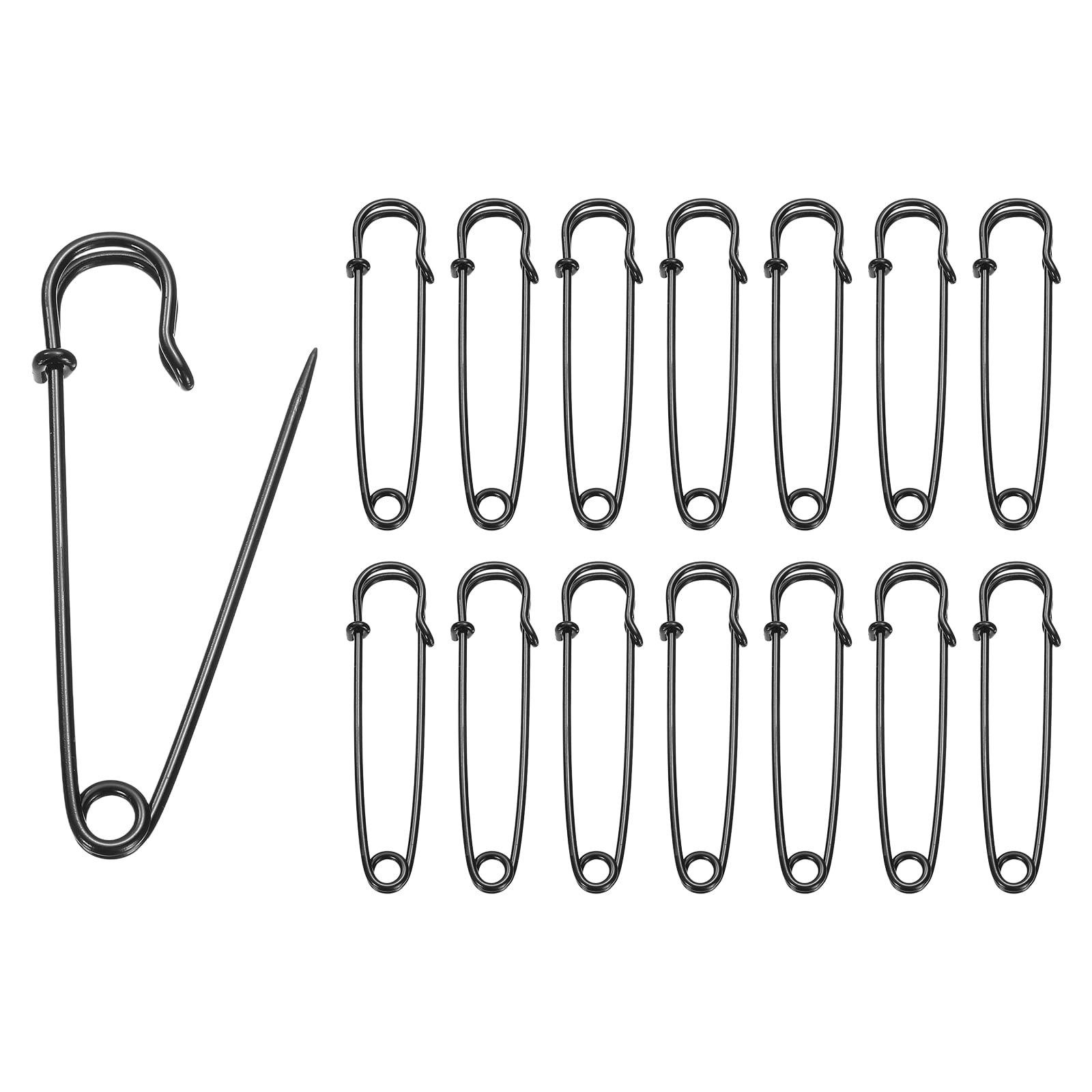 Click here for Uxcell 15pcs Safety Pins 75mm Baked Paint Large Sa... prices