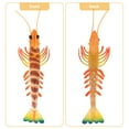 OHOIOLLA Fake Lifelike Shrimp Figures Plastic Marine Animal Figurines ...