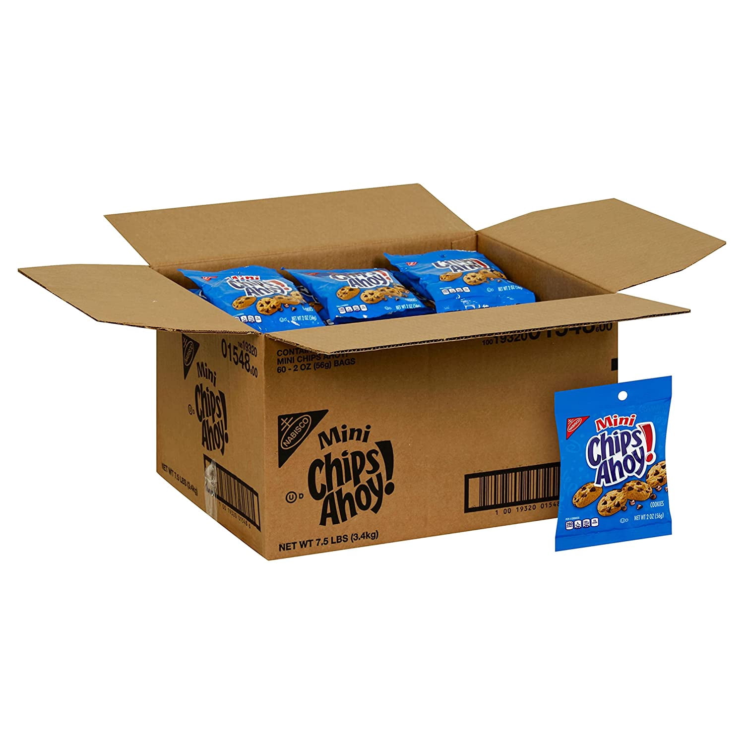 Original Chocolate Chip Cookies, 20 Snack Packs (2 Cookies Per Pack ...