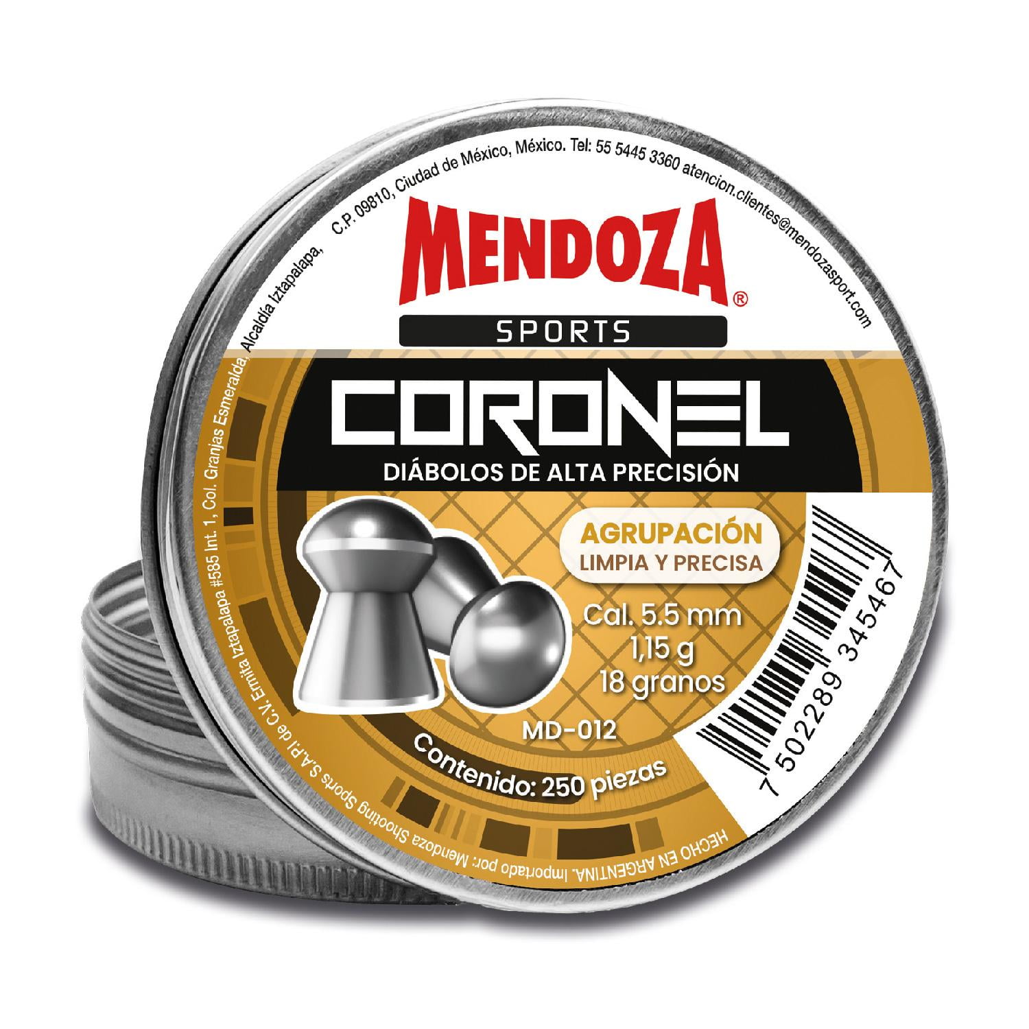 Diábolos Mendoza Coronel Punta Domo 5.5mm 250 Pz MD-012 | Walmart en línea