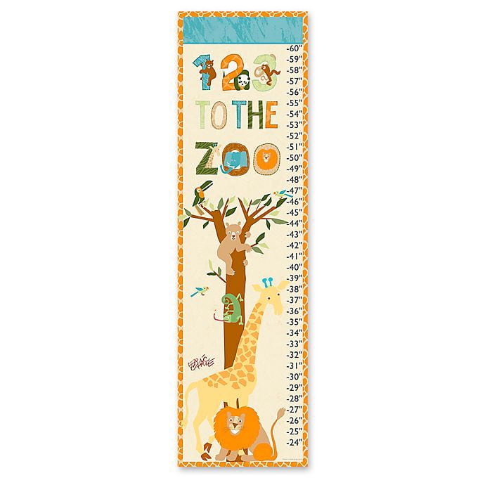 Eric Carle Zoo Growth Chart Canvas Wall Art – BrickSeek