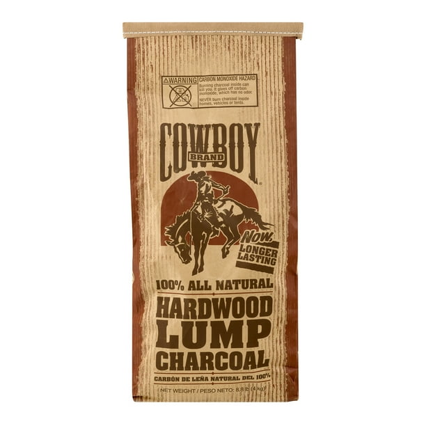 Cowboy 8.8LB Hardwood Lump Charcoal - Walmart.com - Walmart.com