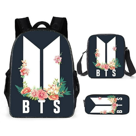 Bts School Bag Anime Notebook Laptop Backpack School Bag Messenger Bag ...