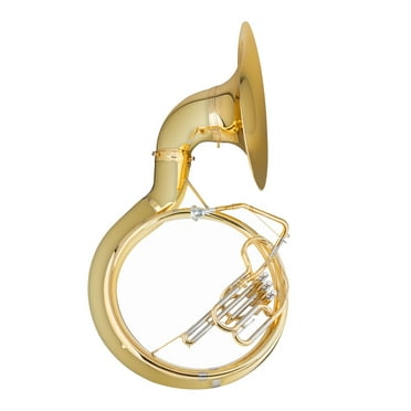 Brass Sousaphone 3 Valve Big Tuba 25" Musical Instrument with Carry ...