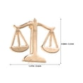 BESTYASH 3Pcs Golden Metal Lapel Pin Set with Scale of Justice Design ...