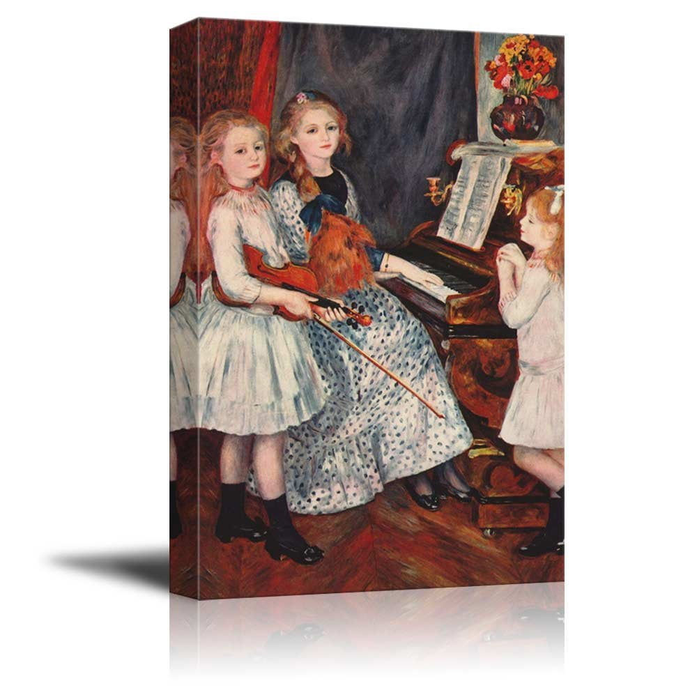 Wall26 Young Girls at The Piano by Pierre-Auguste Renoir - Canvas Print ...