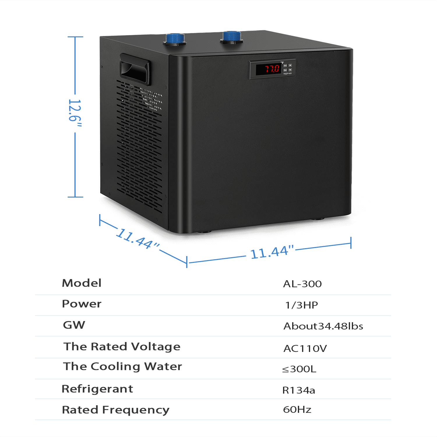 Rocita Aquarium Water Chiller 75 Gallon, 1/3HP Fish Nepal | Ubuy