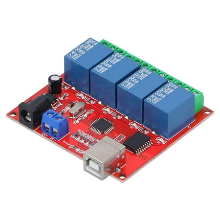 AMONIDA 4 Channel Relay Drive‑Free PC Intelligent Switch Controller PCB ...
