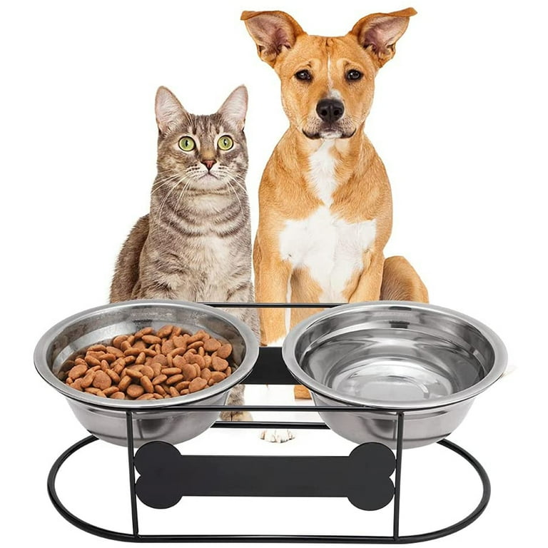 Elevated Dog Feeder Wire Elevated Dog Bowls, Raised Dog Bowl Stand,