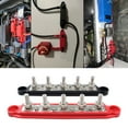 Power Distribution Terminal Block with Cover with 5 Post (1/4", 5/16 ...