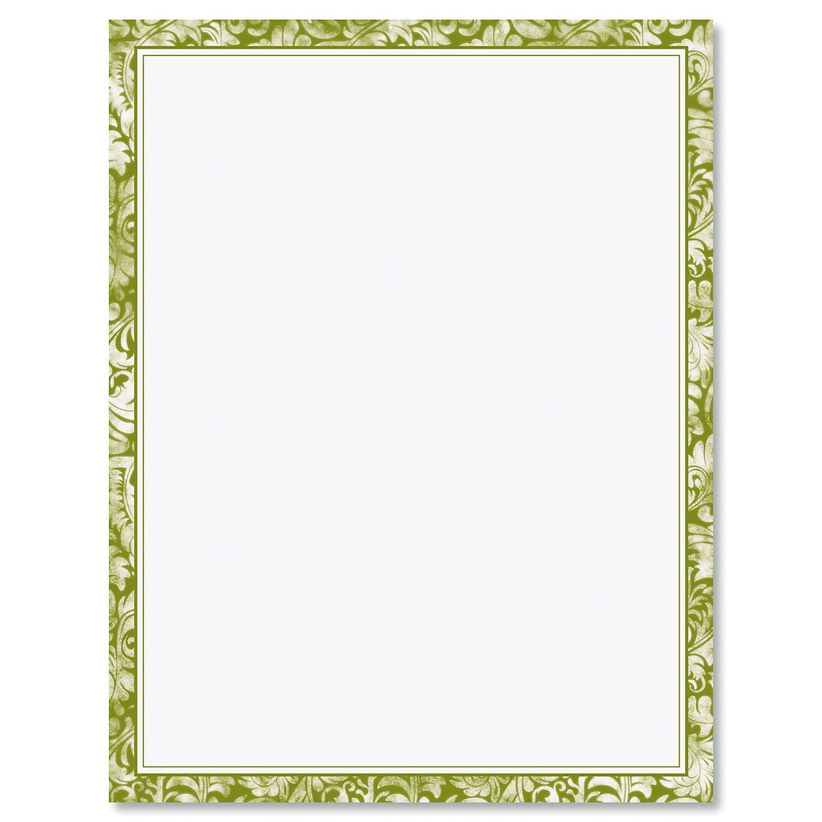 Formal Green Border Design