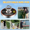 VNDUEEY, Magnet Fishing Kit, 1500 lbs pull force, 65 ft rope - Walmart.com