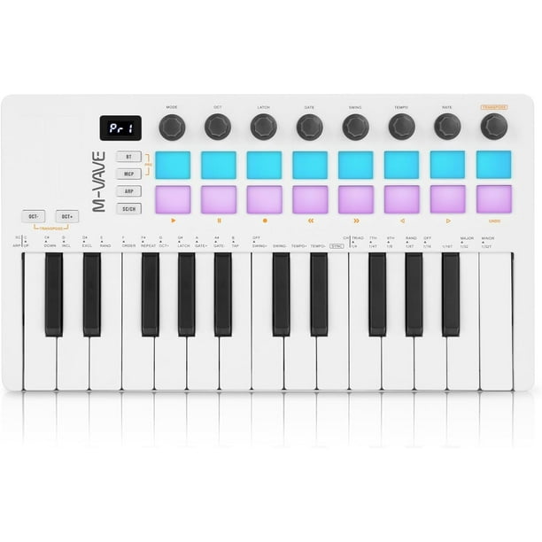 M-VAVE SMK-25 II Controller Keyboard - Midi 25 Keys | Walmart en línea