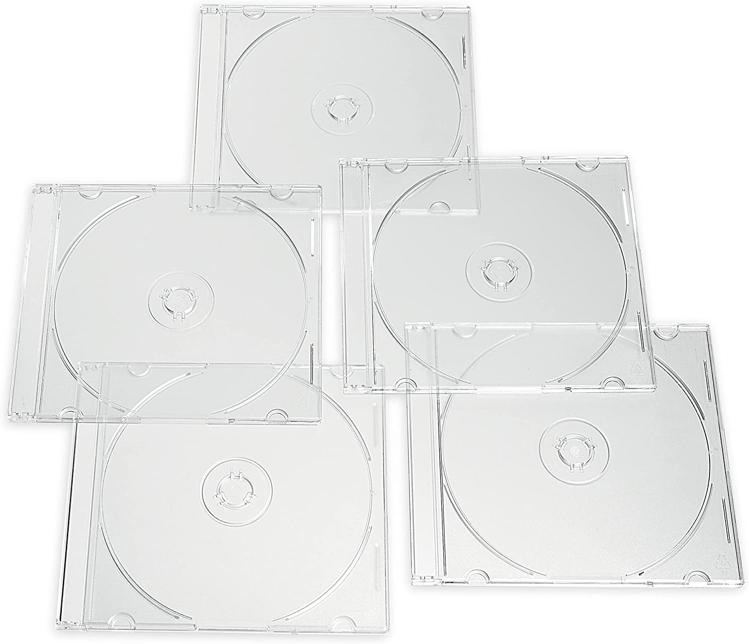 CD DVD Blu-Ray Clear Slim Jewel Cases, 5.2 mm – 25 Pack - Walmart.com