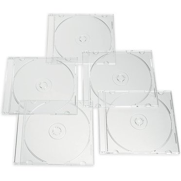 SKILCRAFT, NSN5547682, Multi-color Slim CD Jewel Cases, 25, Assorted ...