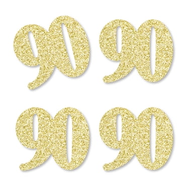 Big Dot of Happiness Gold Glitter 21 - No-Mess Real Gold Glitter Cut ...