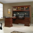 Sauder Heritage Hill Engineered Wood L-Desk with Hutch in Classic ...
