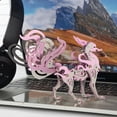 Nine-Tailed Fox 3D Metal Assembly Model, Pink DIY Metal Puzzle for ...