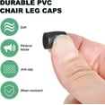 8-Pack Chair Leg Caps, 1/4 Inch(6mm) PVC Floor Protectors for Folding ...