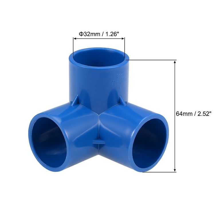 3-Way Elbow PVC Pipe Fitting,Furniture Grade,1-inch Size, 51% OFF