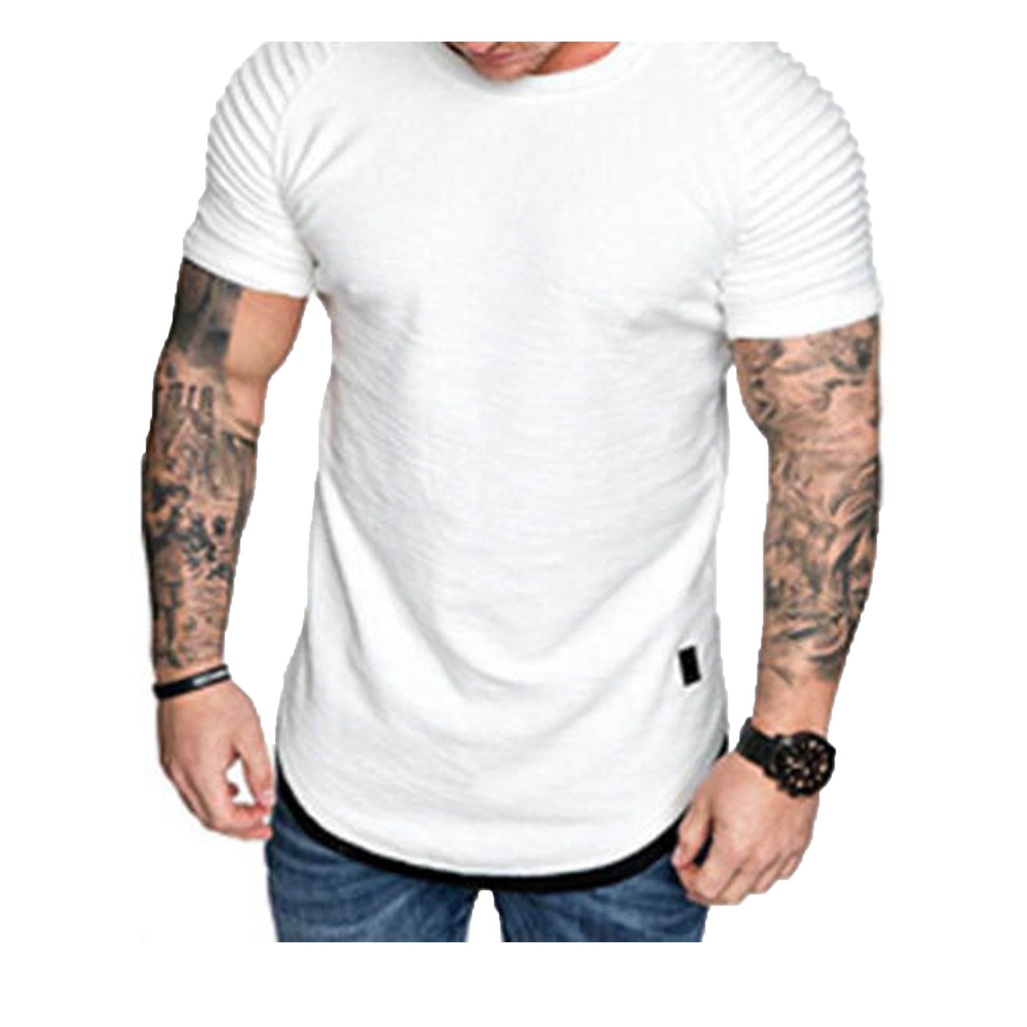 Wrinkled White T Shirt