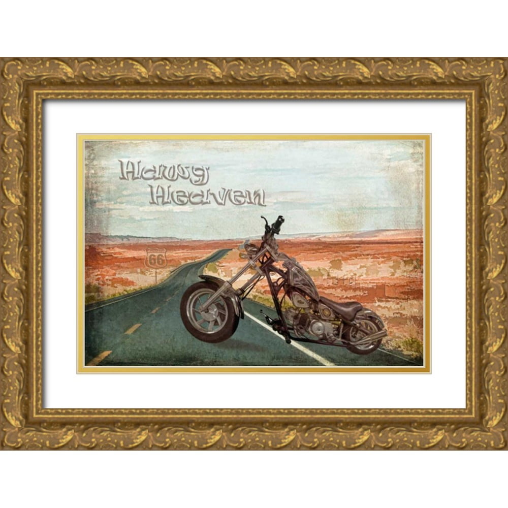 Murdock, Ramona 32x23 Gold Ornate Wood Framed with Double Matting ...