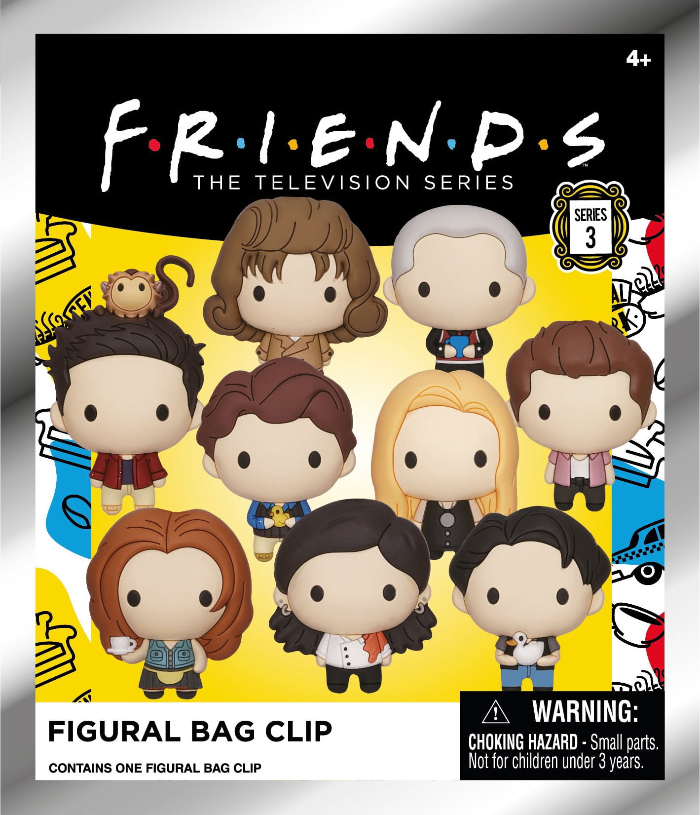 Warner Bros. 3D Figural Foam Bag Clip Friends Series 3 Mystery Pack (1 ...