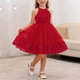 Ashirexll Dresses for Girls Children Sleeveless Sequin Mesh Halter ...