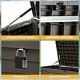Free Shipping! Dextrus 120 Gallon Large Outdoor Patio Deck Box,Louvered ...