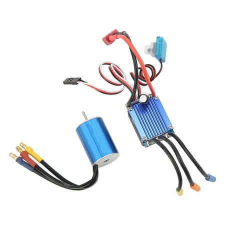 4500KV Motor 25A ESC, High Torsion 4 Pole RC Brushless Motor ESC For 1/ ...