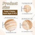 12Pcs 3 Style Natural Shell Buttons 2-Hole Flat Round Seashell Color 37 ...