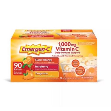 Emergen-C Dietary Supplement Drink Mix, 1000mg Vitamin C, 3 Flavors ...