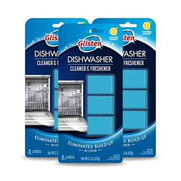 Glisten Dishwasher Magic Machine Cleaner and Disinfectant, Lemon Scent ...