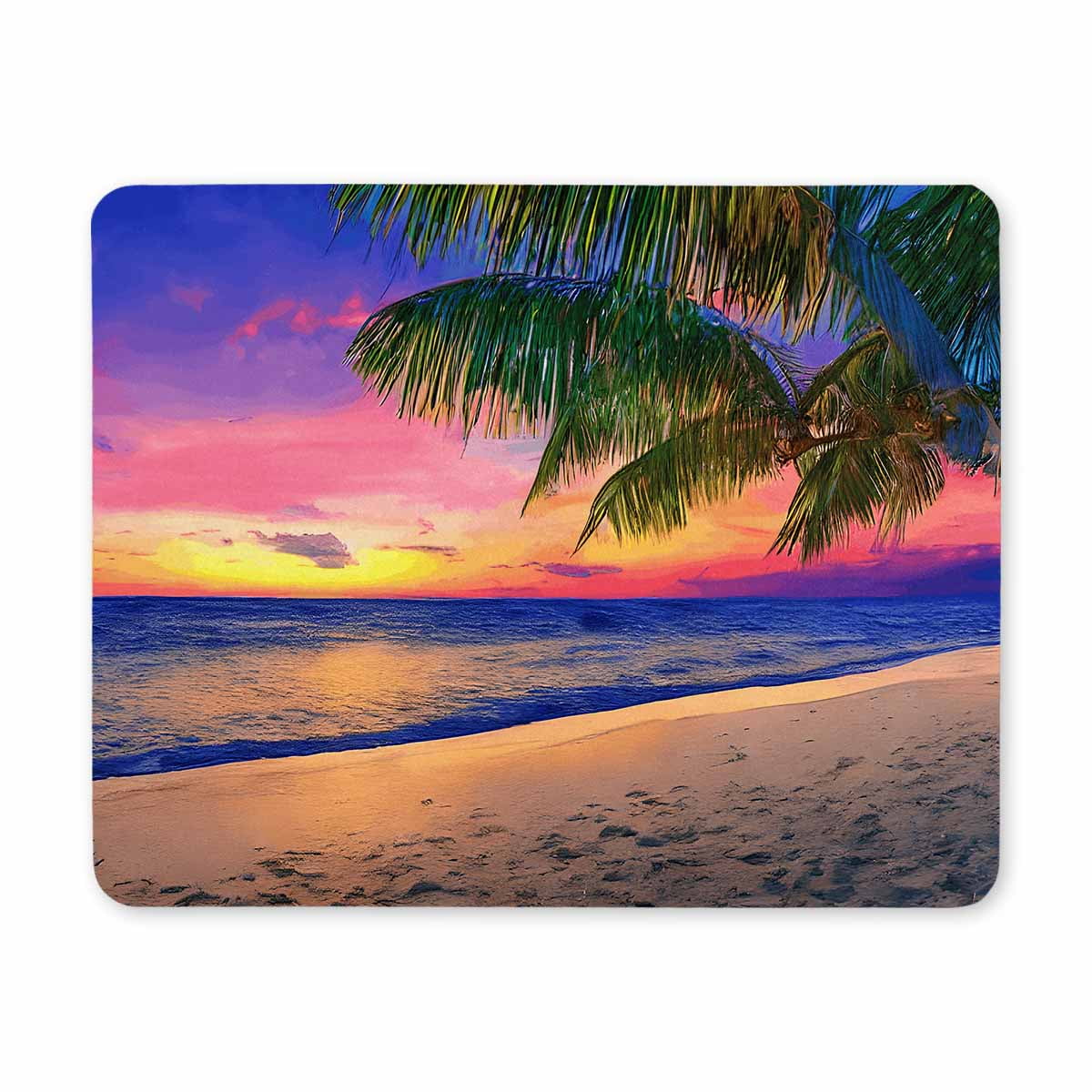 Ocean Mouse Pad Design, Non-Slip Surface, Rubber Base, Small Office ...