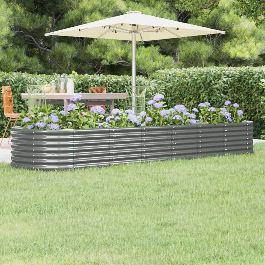 Click here for Vidaxl Garden Raised Bed Powder-Coated Steel 296x8... prices