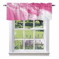 Abstract Pink White Ocean Wave Valances for Windows,Kitchen Valance Rod ...