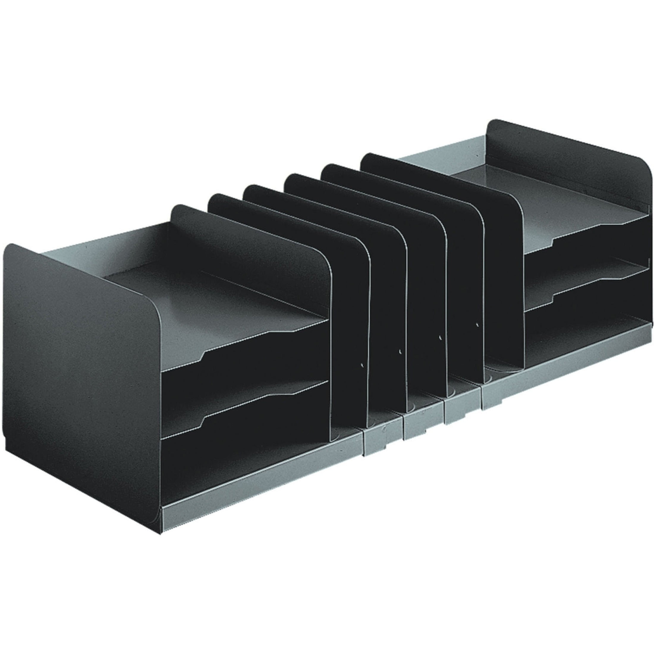 MMF, Jumbo Horizontal/Vertical Desktop Organizer, 1 Each, Black ...
