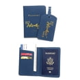 2pcs/Set PU Cover Case and Suitcase Luggage Label Set for Women and Men ...