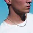 Turandoss Chunky Cuban Link Necklaces Gifts for Men 14K White Gold ...